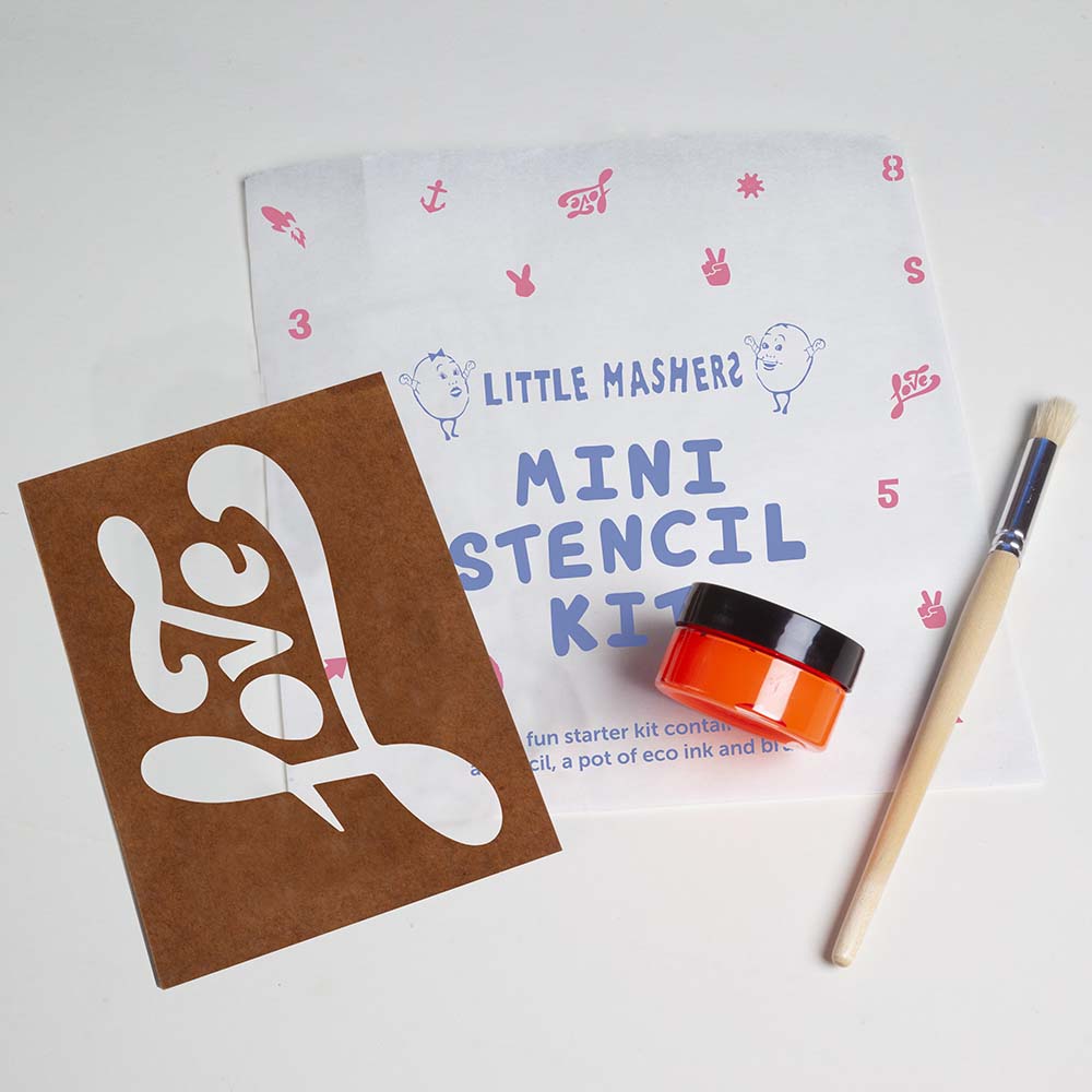 Mini stencil starter kit – Love – Indian Summer London