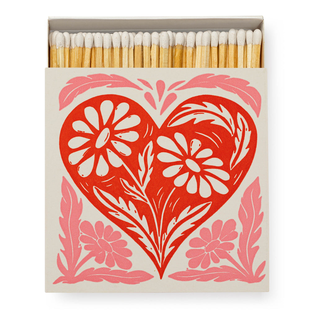 Botanical Heart MatchBox – Indian Summer London