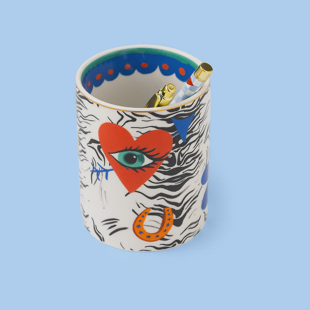 Zebra Icons Pen Pot – Indian Summer London