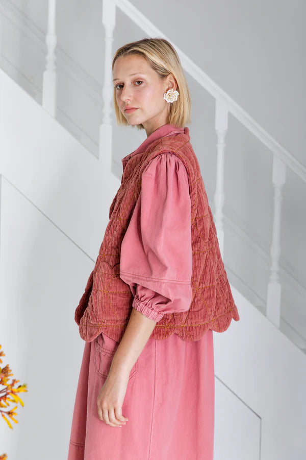 Estelle Gilet - Rose – Indian Summer London
