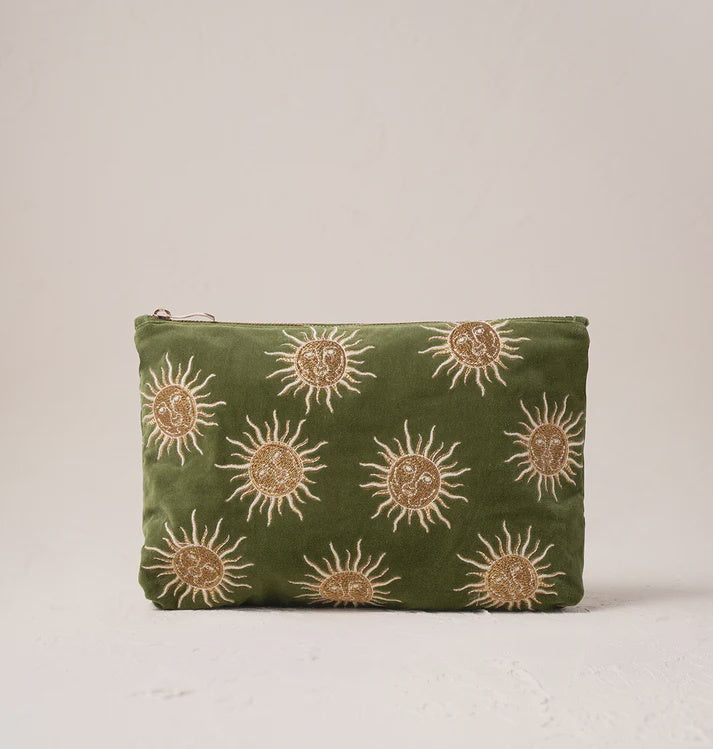 Sun Goddess Everyday Pouch- Fern Green – Indian Summer London