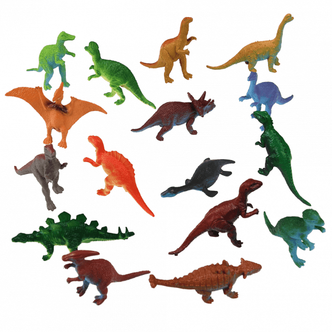 Prehistoric Land Assorted Dinosaurs (Box Of 16) – Indian Summer London