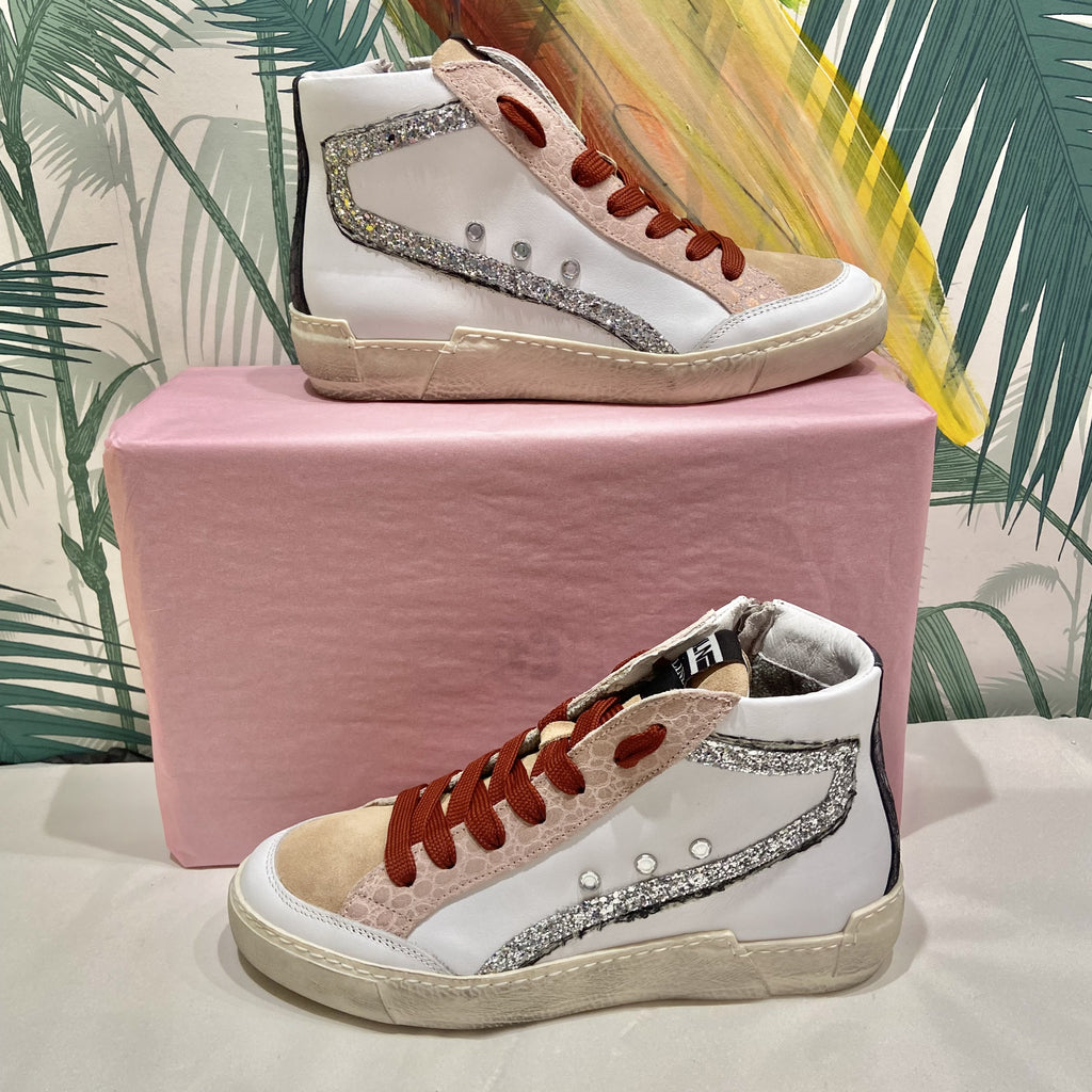 Glitter & Suede High Top – Indian Summer London