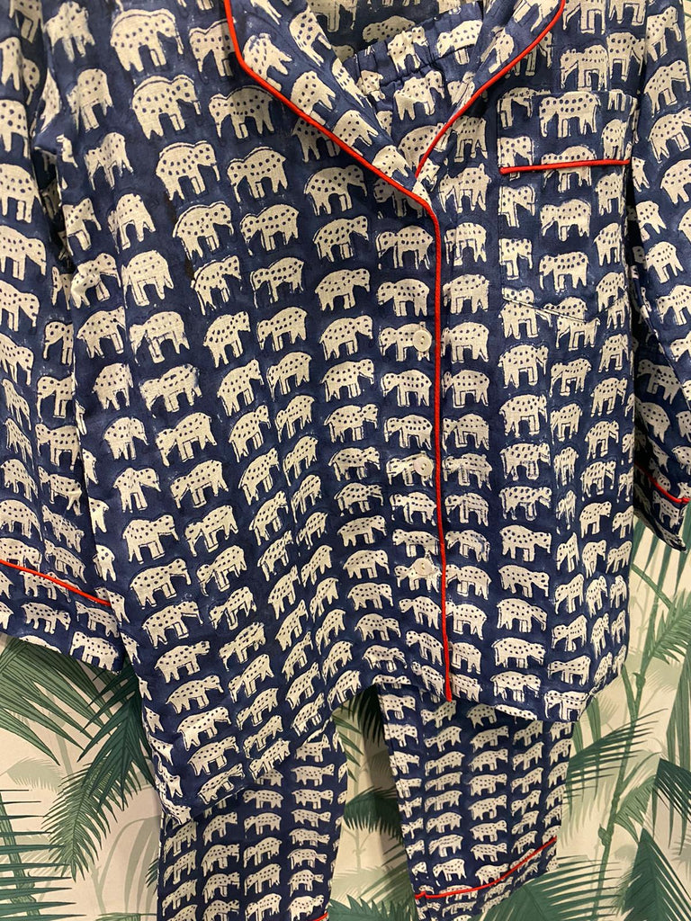 Elephant Pyjama Blue – Indian Summer London
