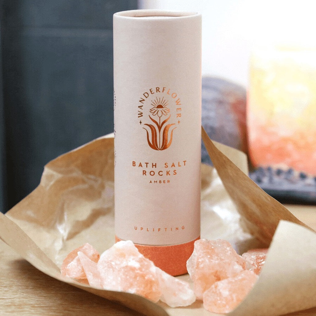 Wanderflower Amber Himalayan Bath Salt Rocks 150g – Indian Summer London